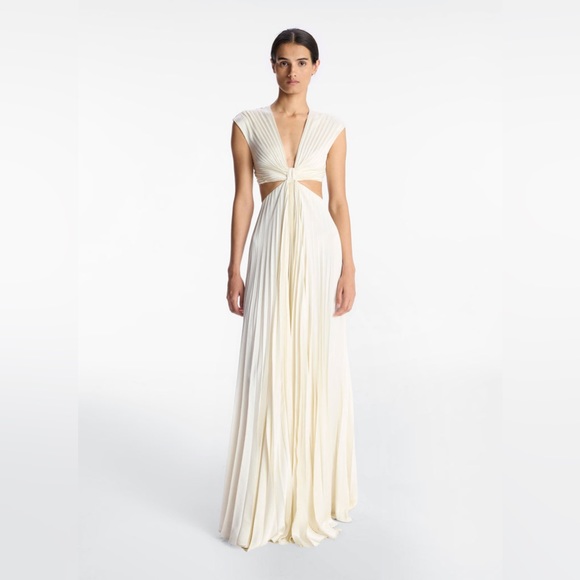 A.L.C. | Dresses | 795 Alc Alejandra Pleated Cutout Gown Size 6 | Poshmark